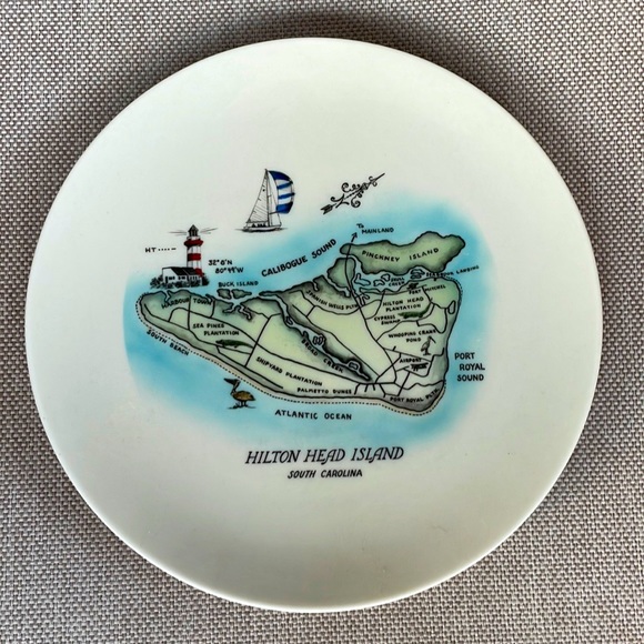 Dining | Vintage Souvenir Tourist Plate South Carolina | Poshmark